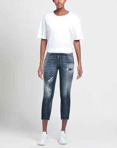 Dsquared2 Tapered Jeans With Tie Dye Design - Blue