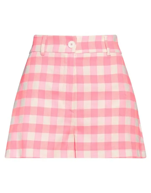 VICOLO High Waisted Gingham Shorts