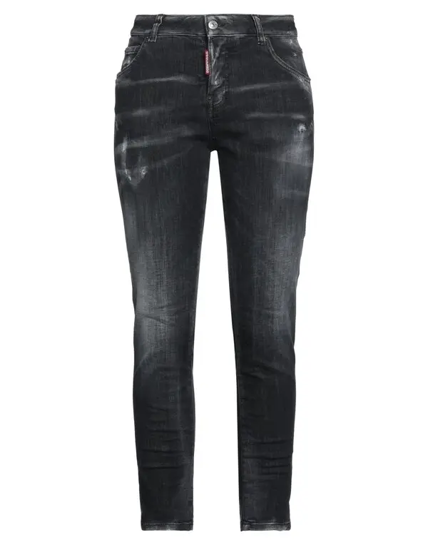 Dsquared2 Washed Cotton Blend Skinny Jeans