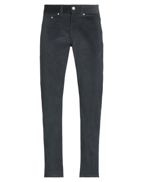 LIU •JO MAN Cotton Blend Tapered Corduroy Pants - Blue