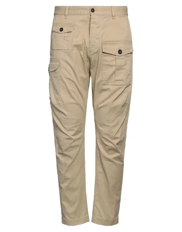 Dsquared2 Cotton-elastane Blend Cargo Pants - Beige