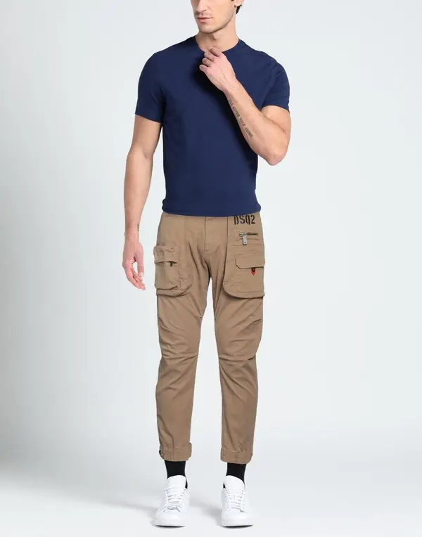 Dsquared2 Cotton Blend Cargo Pants - Beige