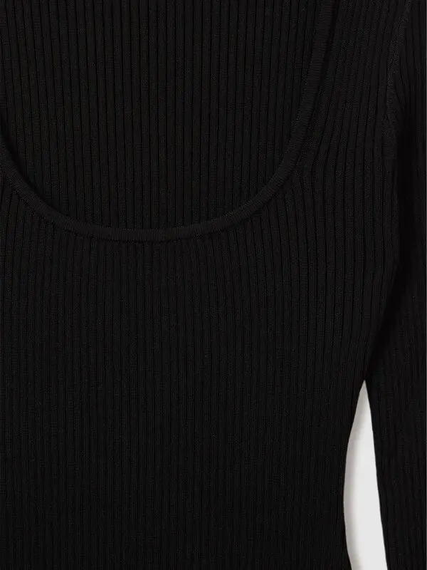 Good American Ribbed Midi Dress