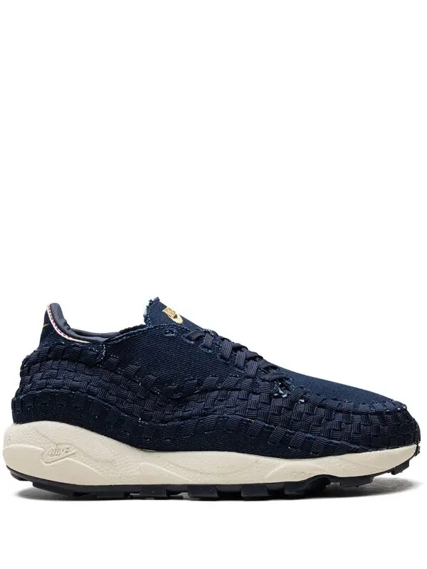 Nike Air Footscape Woven Raw Denim Sneakers - Blue