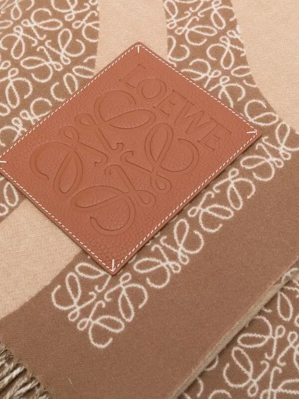 Loewe Monogram Pattern Throw