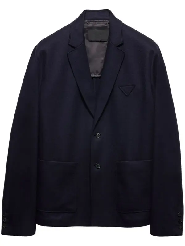 Prada Single-breasted Wool Jacket - Blue