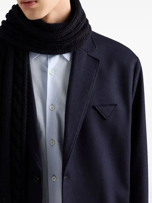 Prada Single-breasted Wool Jacket - Blue