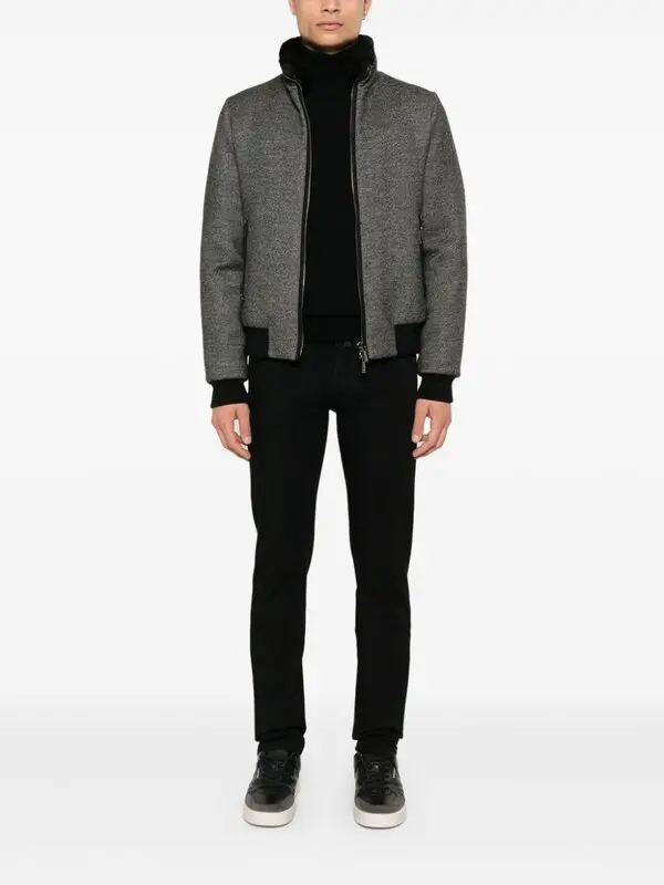 MOORER Bellati-lp Bomber Jacket - Grey