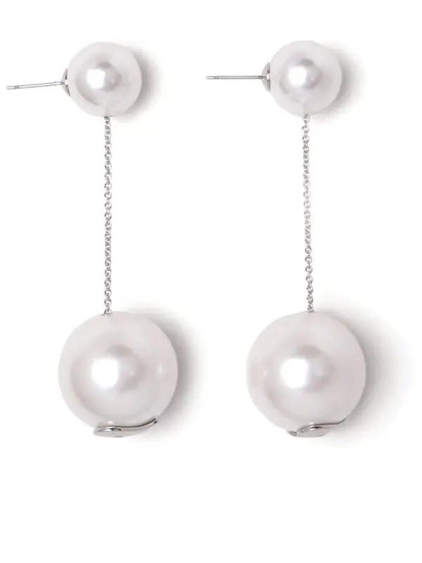 JULIETTA Pearl Drop Earrings - White