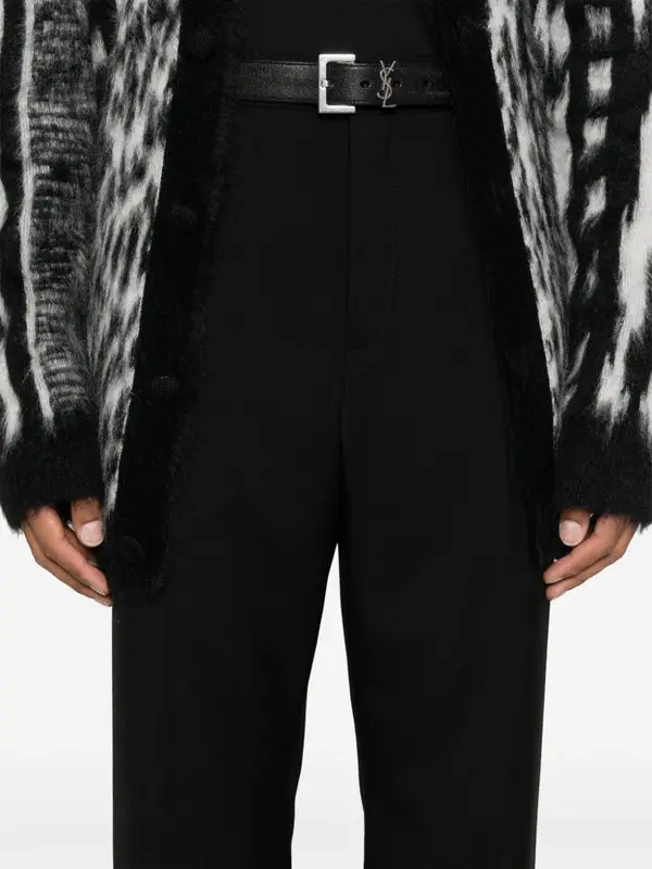 Saint Laurent Gabardine Wool Trousers