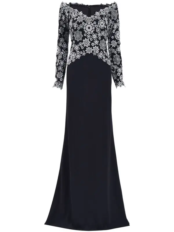 Tadashi Shoji Floral-embroidered Dress