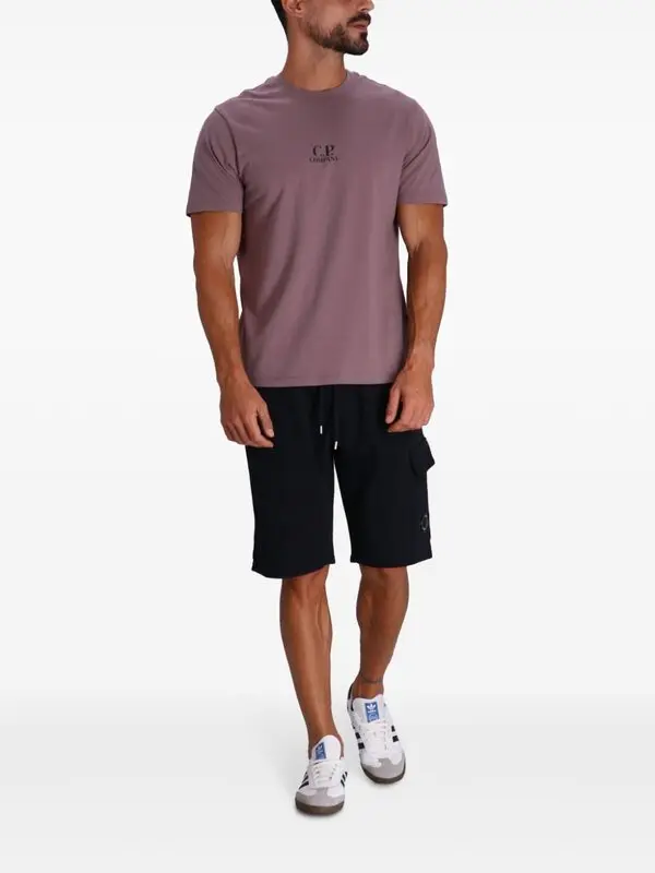 C.P. COMPANY Lens-detail Fleece Track Shorts