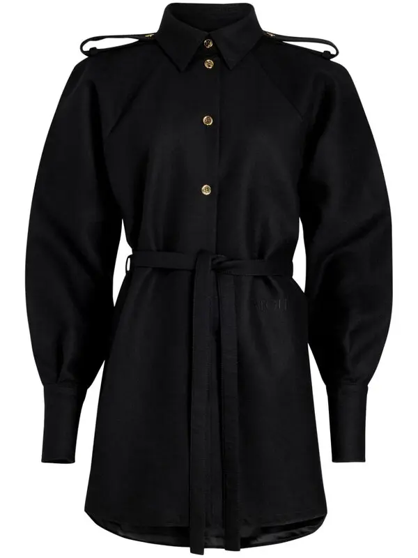 PATOU Mini Shirt Dress - Black
