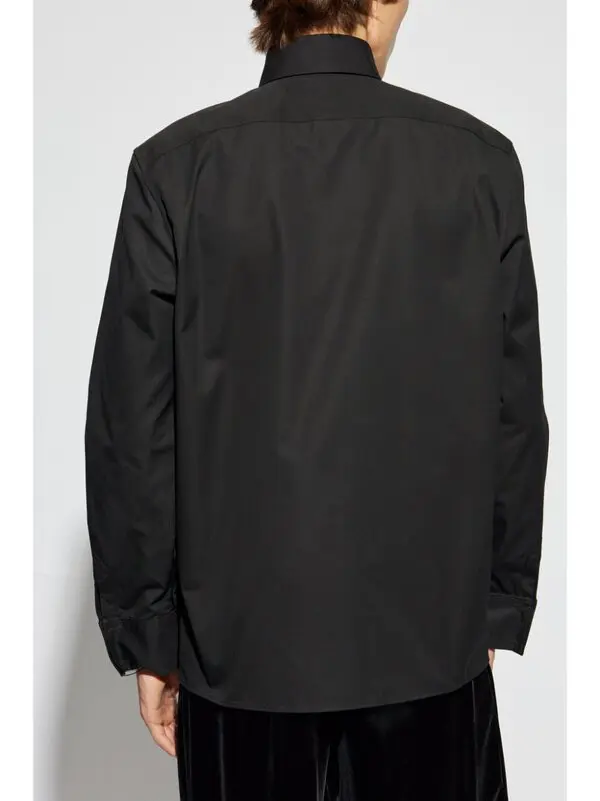Saint Laurent Cotton Poplin Shirt - Black