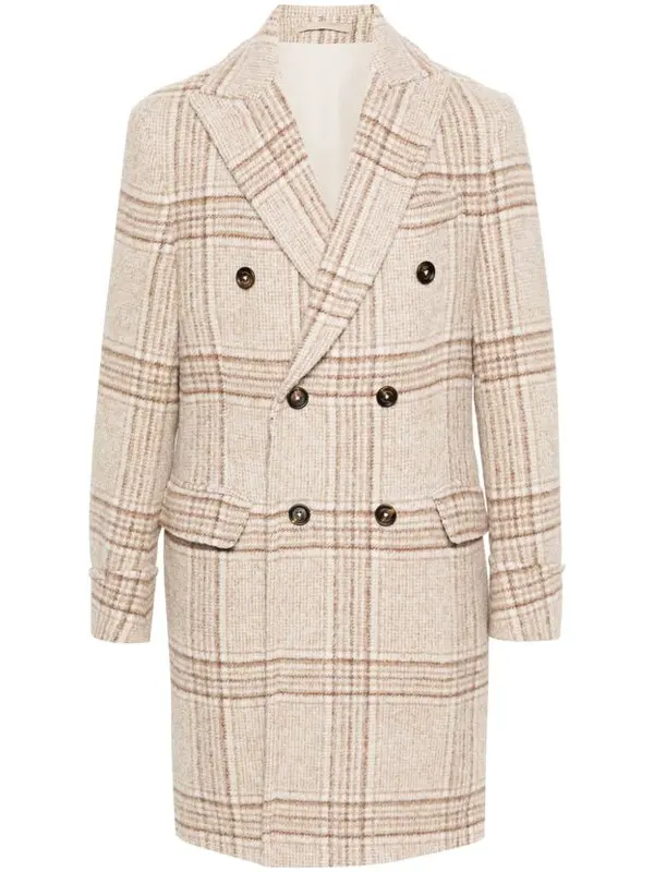 Eleventy Check-pattern Coat