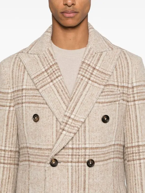 Eleventy Check-pattern Coat