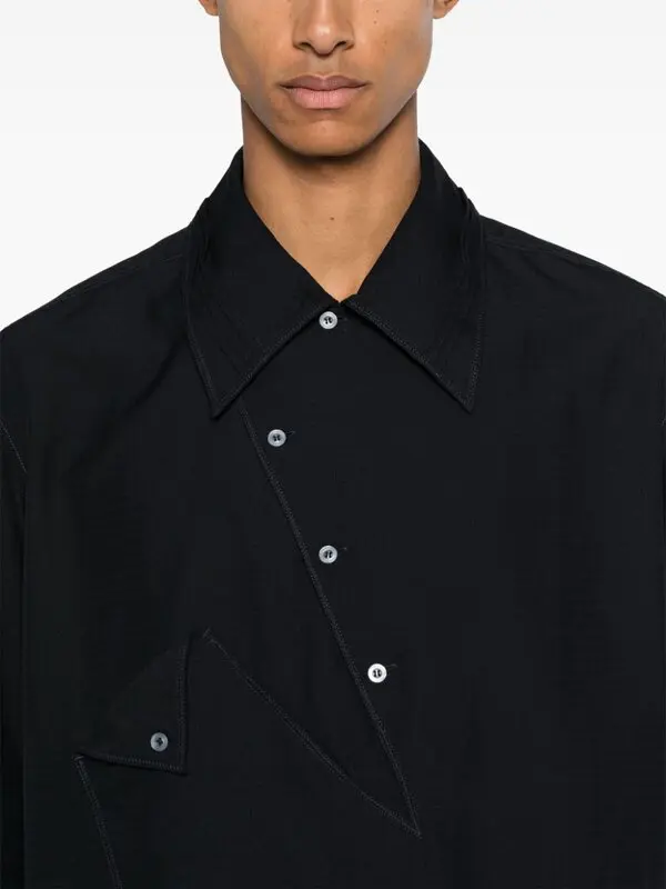 Kiko Kostadinov Jarocka Shirt In Black - 70% Off | Editorialist
