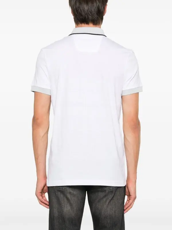 BOSS Striped Cotton Polo Shirt