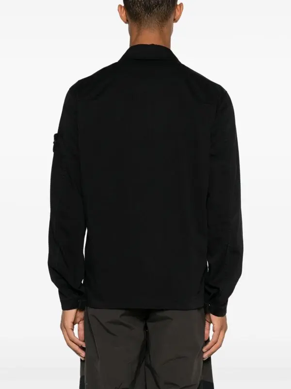 Stone Island Compass-badge Shirt Jacket - Black