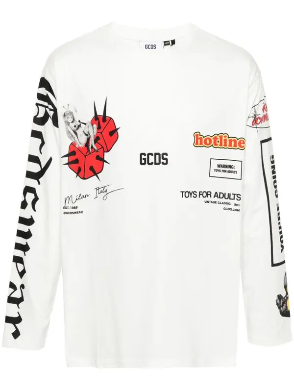 Gcds Logo-print T-shirt - White