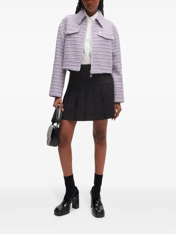 Hugo Tweed Cropped Jacket