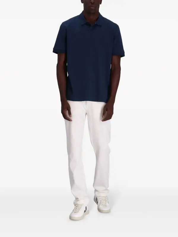 BOSS Logo-embroidered Cotton Polo Shirt - Blue