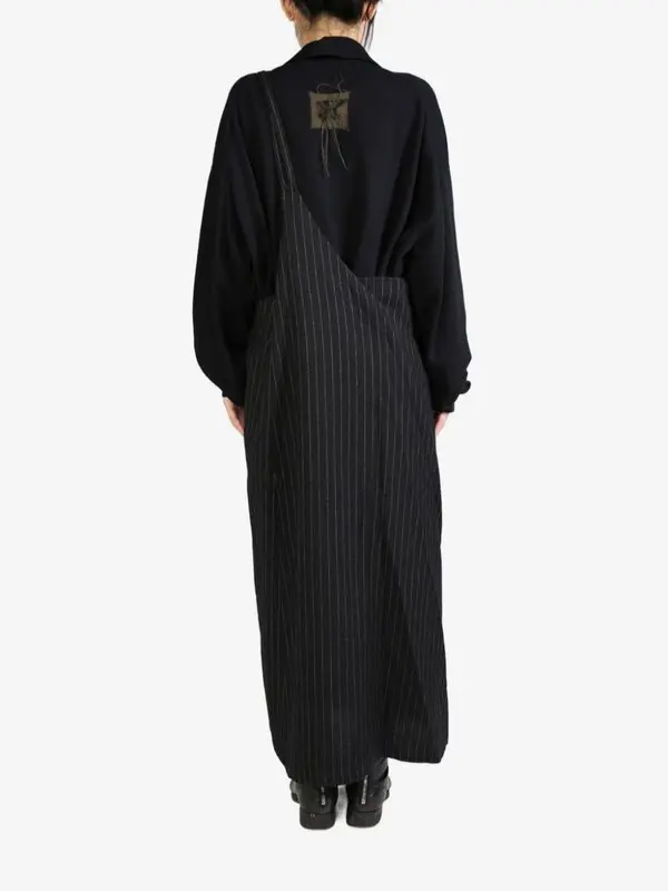 Y’s Pinstripe Asymmetric Dress