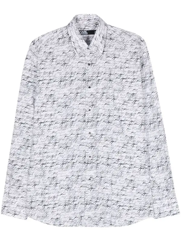 Karl Lagerfeld Logo-print Cotton Shirt