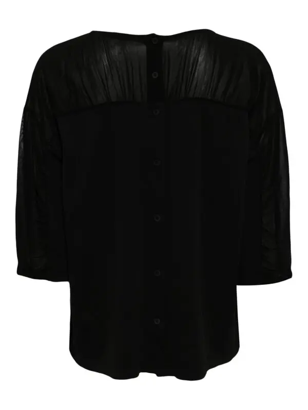 Transit Gathered Three-quarter-sleeved Blouse