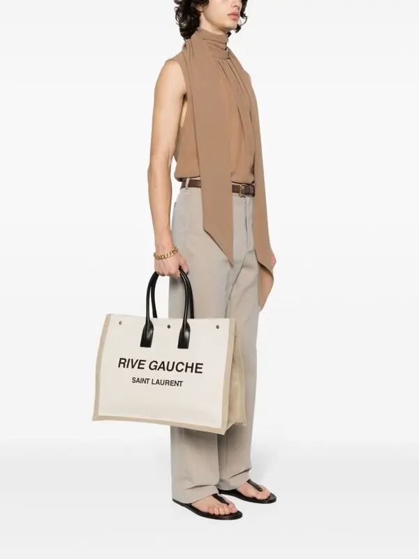 Saint Laurent Rive Gauche Tote - Neutrals