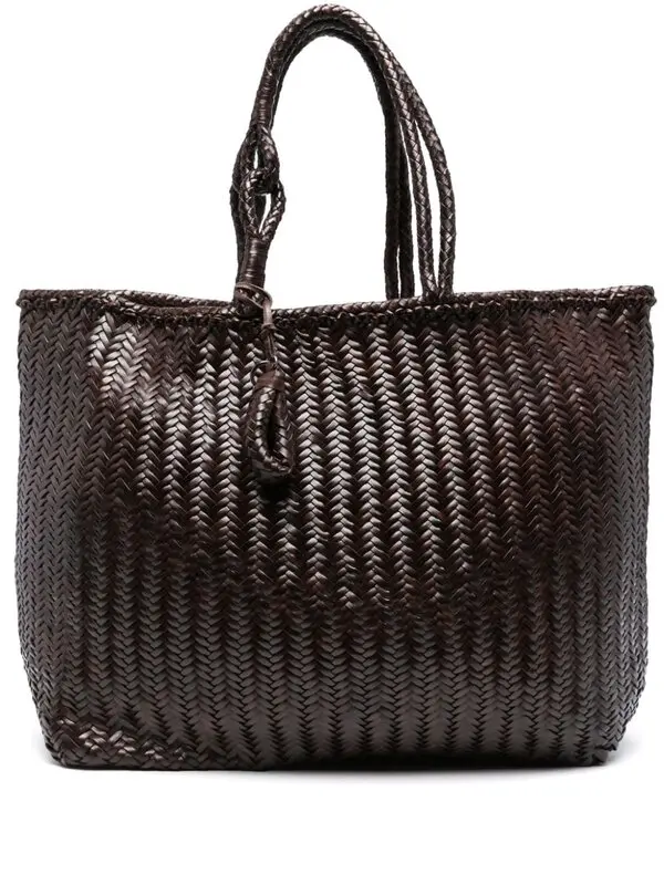 LEMAIRE Woven Leather Tote Bag