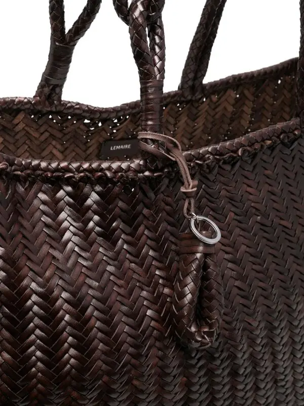 LEMAIRE Woven Leather Tote Bag