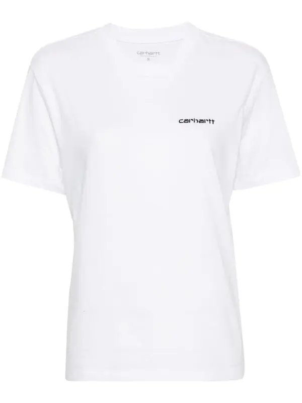 Carhartt Work In Progress Logo Detail T-shirt - White