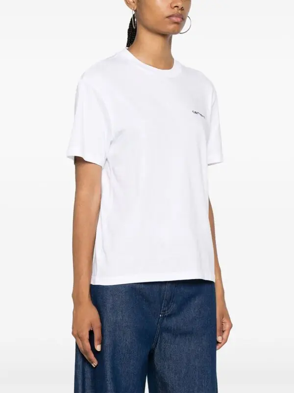 Carhartt Work In Progress Logo Detail T-shirt - White