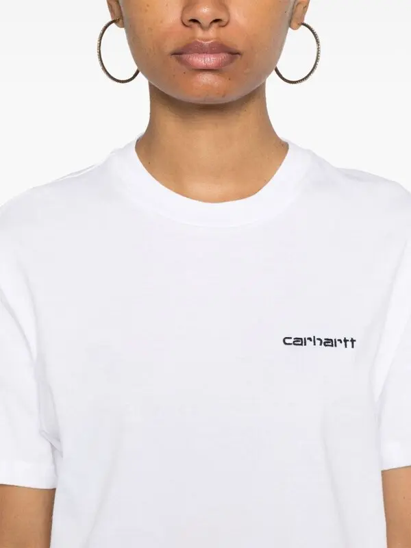 Carhartt Work In Progress Logo Detail T-shirt - White
