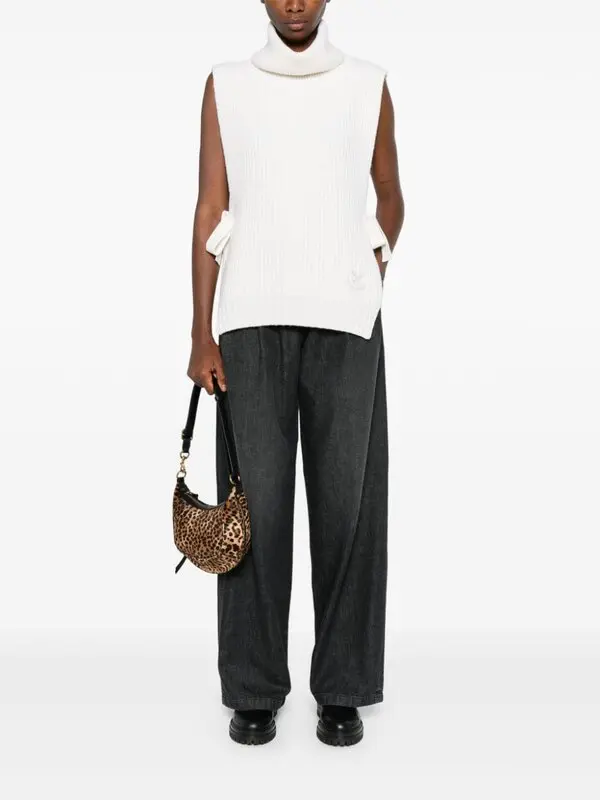 GOLDEN GOOSE Marghera Wide Leg Jeans - Black