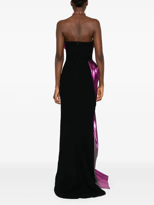 GABY CHARBACHY Metallic-effect Mermaid Gown