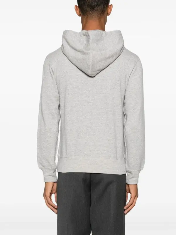 Play Comme Des Garcon Comme Des Garçons Heart-patch Hoodie - Grey