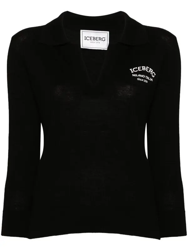 Iceberg Virgin Wool Polo Top