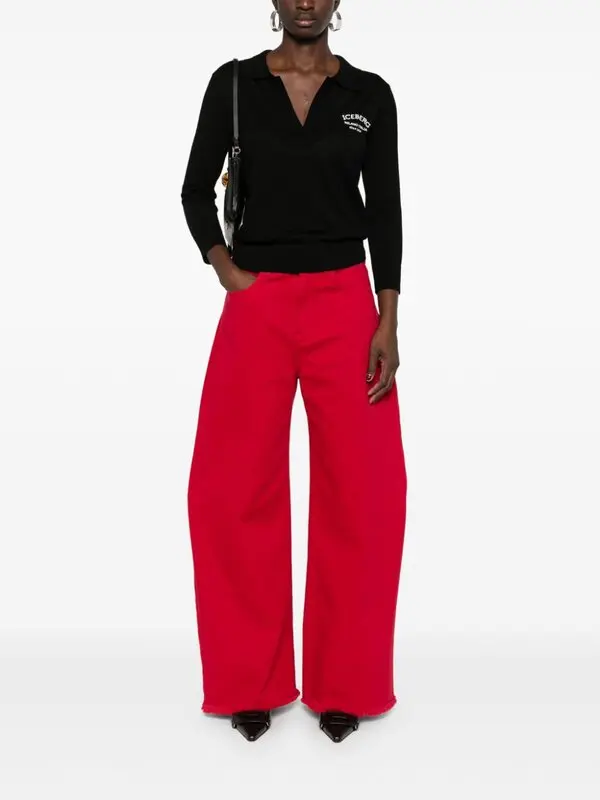 Iceberg Virgin Wool Polo Top