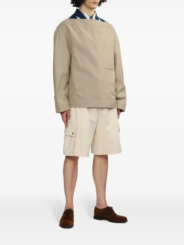 Jacquemus Belted Cargo Shorts - Neutrals