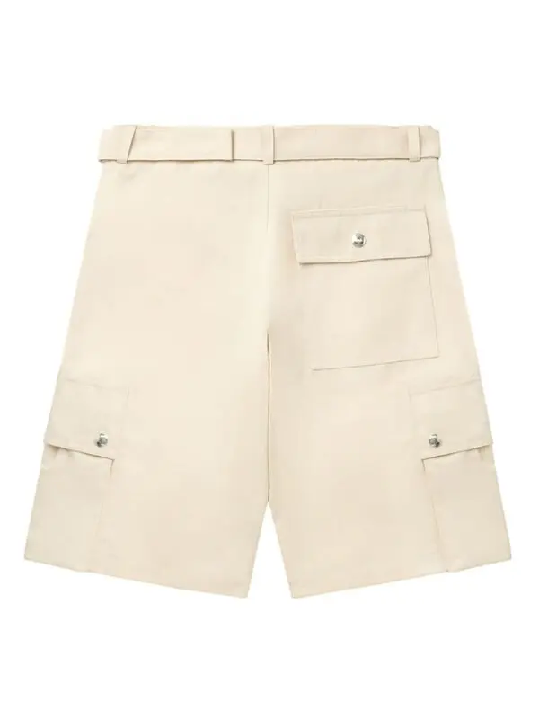 Jacquemus Belted Cargo Shorts - Neutrals