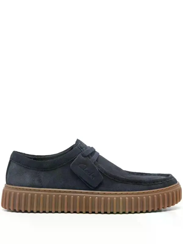Clarks Torhill Lo Derby Shoes - Blue