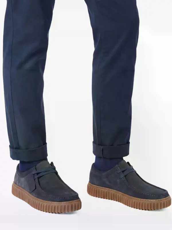 Clarks Torhill Lo Derby Shoes - Blue