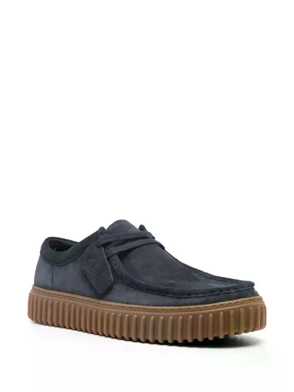 Clarks Torhill Lo Derby Shoes - Blue