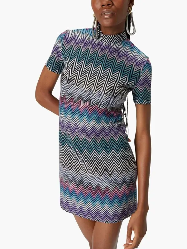 Missoni Zigzag Mini Dress - Green