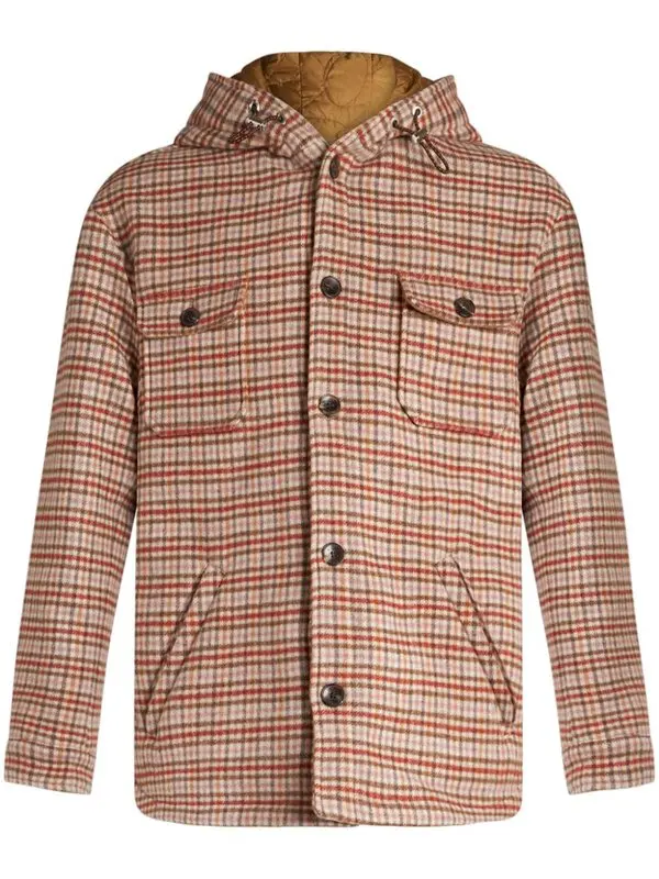 Etro Tartan-check Hooded Shirt Jacket