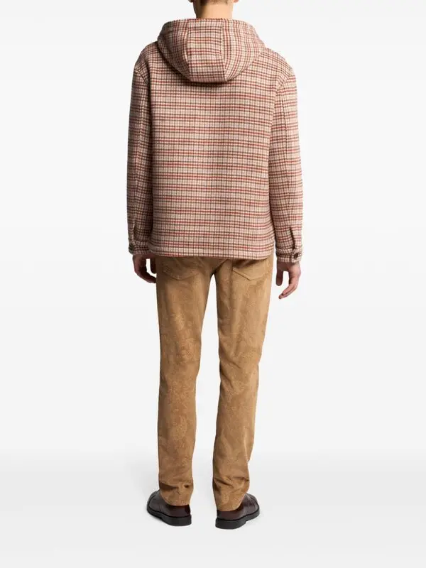 Etro Tartan-check Hooded Shirt Jacket