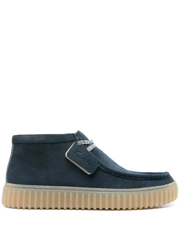 Clarks Torhill Hi Ankle Boots - Blue