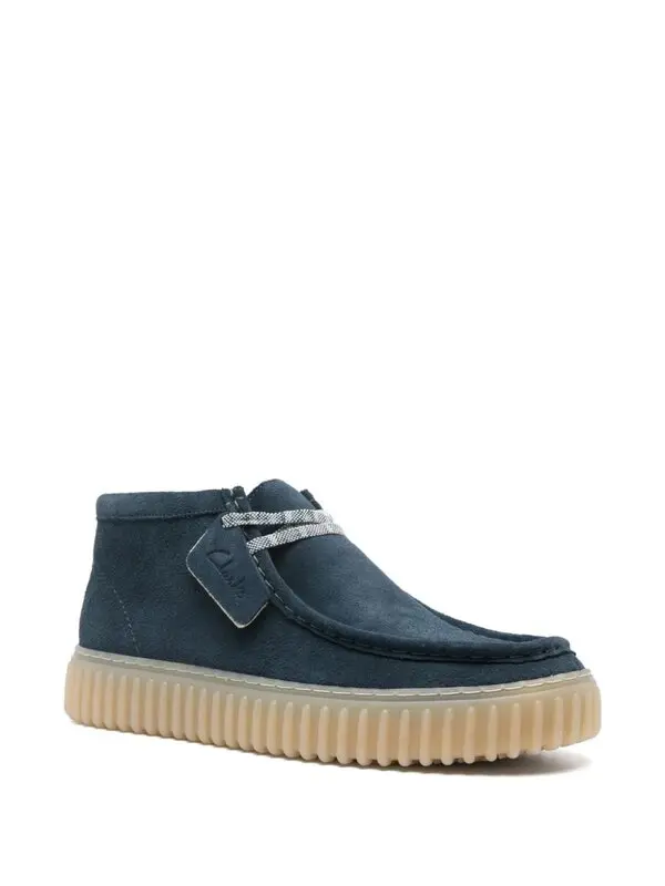 Clarks Torhill Hi Ankle Boots - Blue